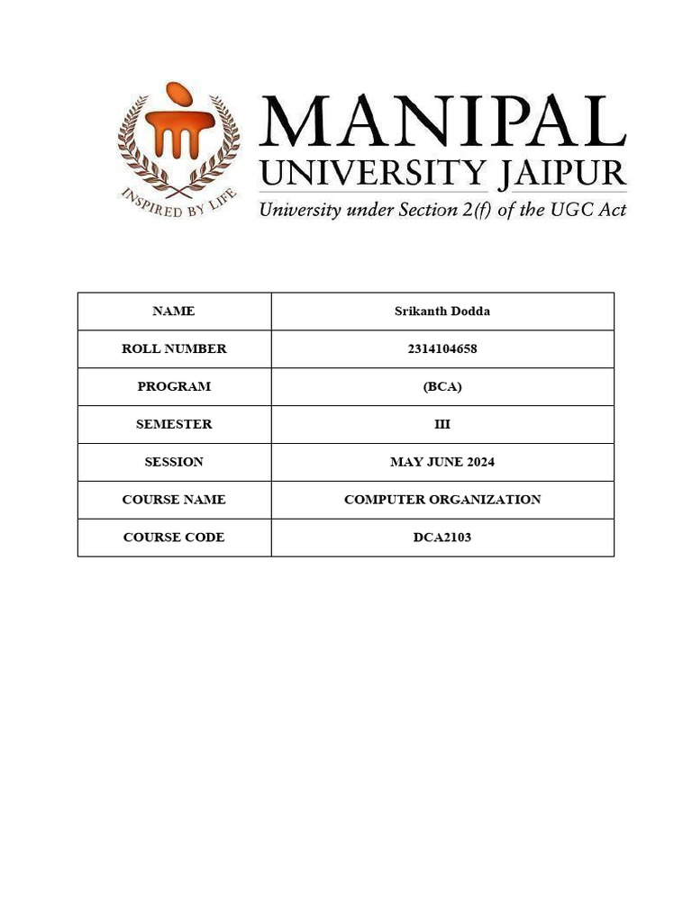 Computer Organization | PDF | Random Access Memory | Central Processing Unit
