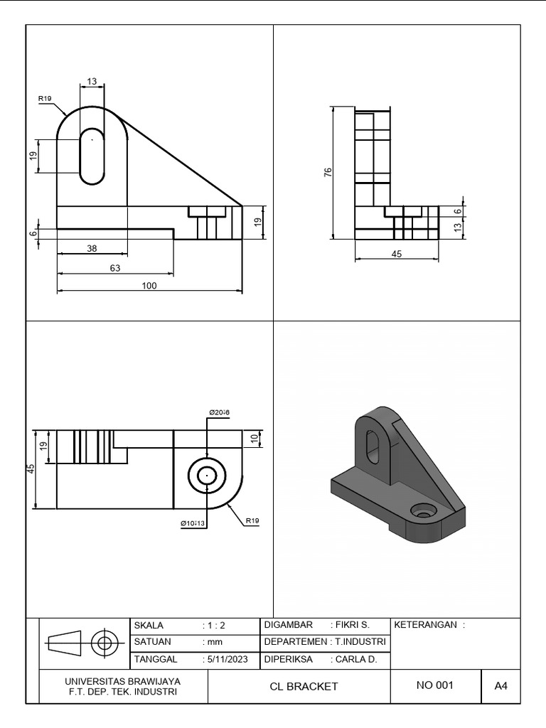 CL Bracket NO 001 A4 | PDF