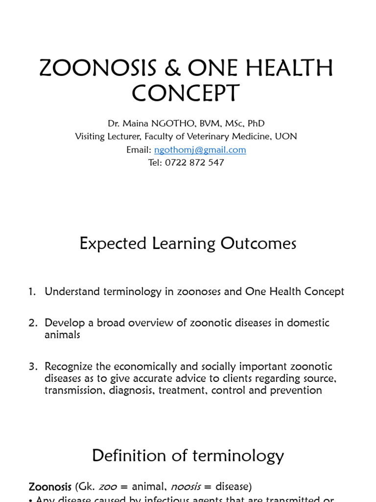 Understanding Zoonotic Diseases and One Health | PDF | Infection | Pathogen