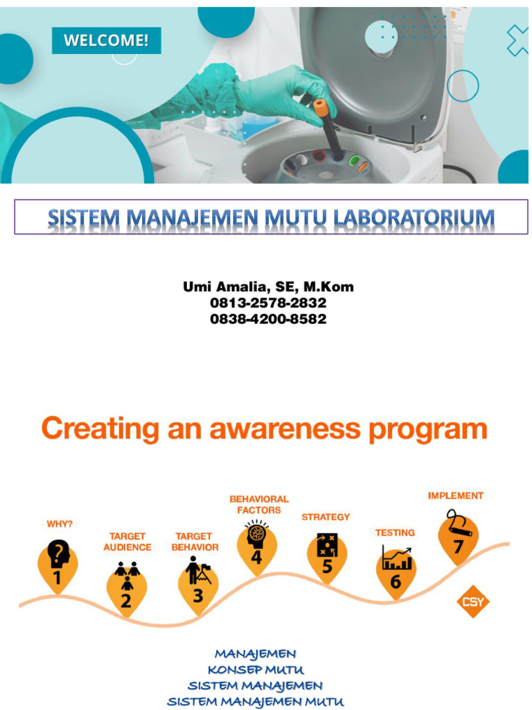 Sistem Manajemen Mutu Laboratorium | PDF