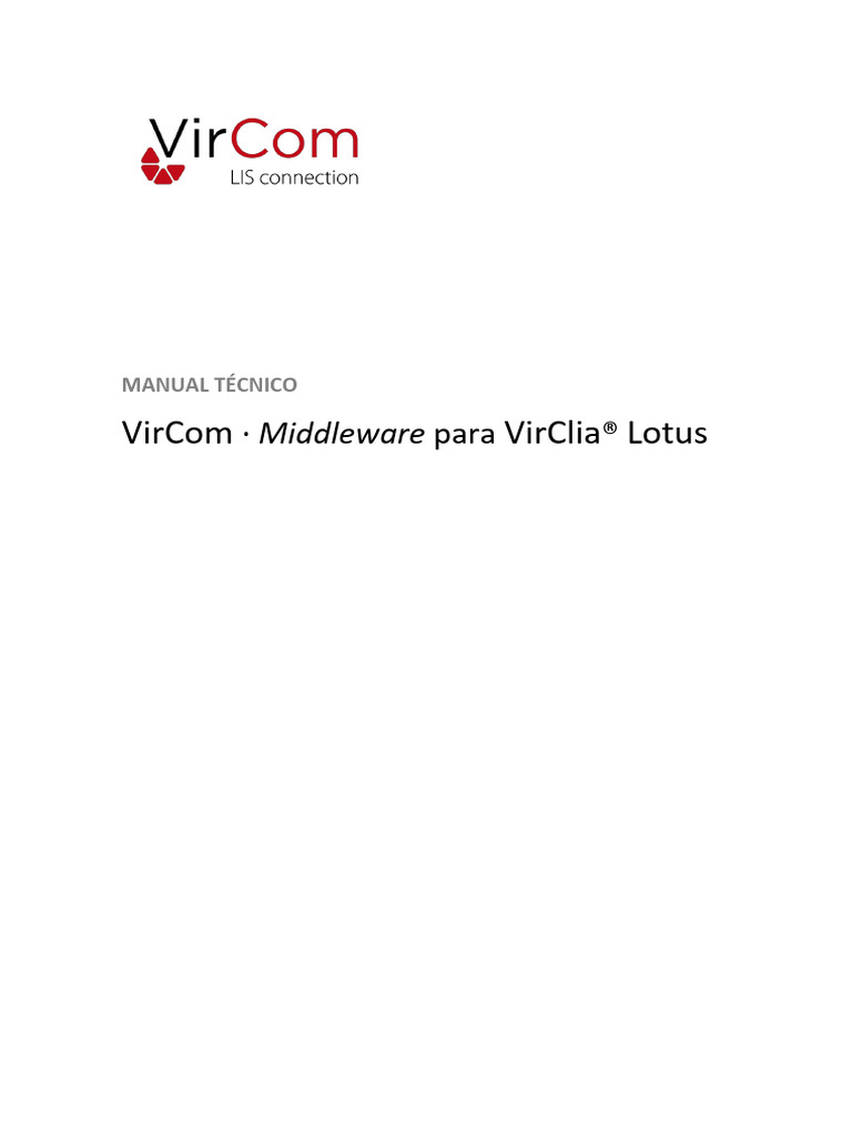 Vircom Manual Tecnico para Virclia Lotus v30 | PDF | Archivo de computadora | Protocolo de ...