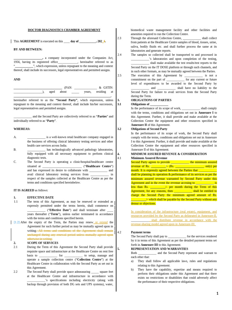All AHLL - DDC - Standard Template | PDF | Indemnity | Damages