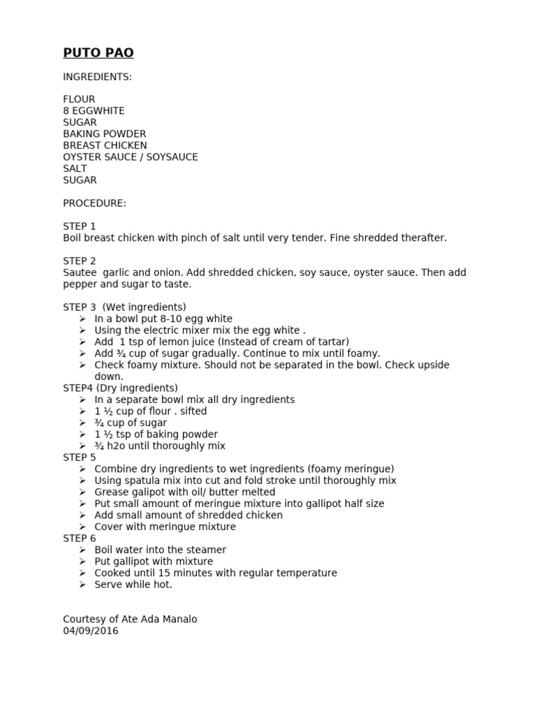 ate ada recipe | PDF | Cakes | Meringue