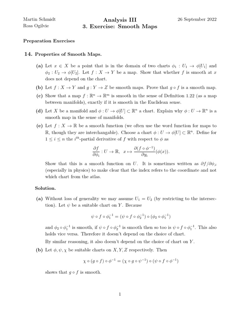 2022 HWS Ana3 Exercise03 Solutions | PDF | Manifold | Differentiable ...