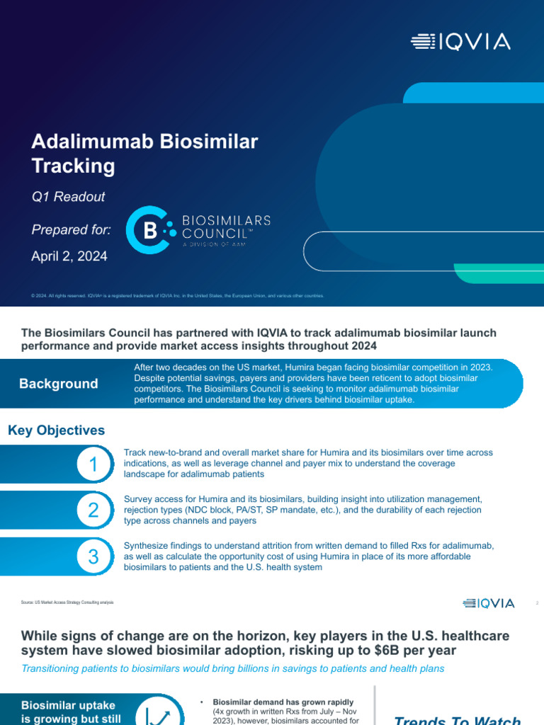 Humira Biosimilar Tracking Q1 Readout 1712213405 | PDF | Pharmacy ...