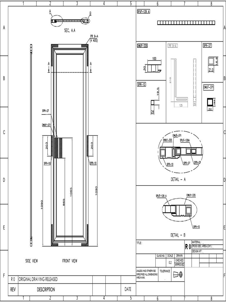 PVC Door Indiana - Typical Reinforcement Details Backup | PDF