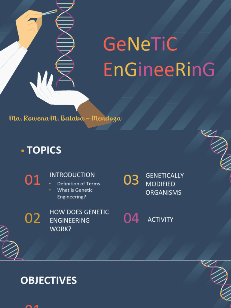 ELS Finals-4 GENETIC-ENGINEERING | PDF | Genetics | Genetic Engineering