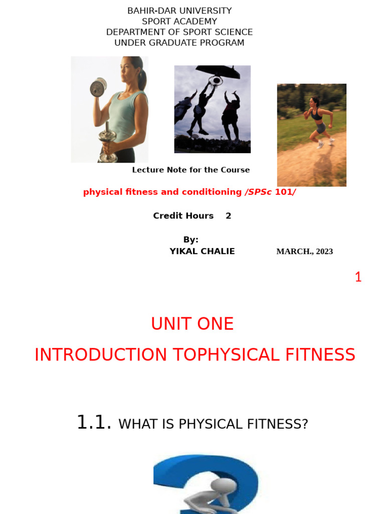 Physical Fitness Basics for Students | PDF | Physical Fitness ...