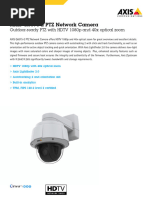 Datasheet Axis q6225 Le PTZ Camera en US 443384 | PDF | Camera | Image Stabilization
