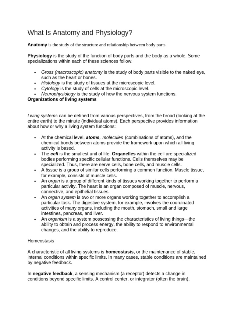Anatomy & Physiology Course Crash | PDF | Epithelium | Chemical Bond