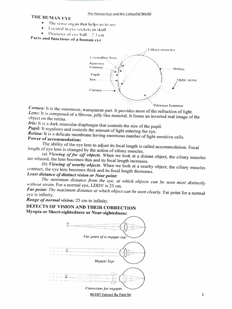CHap 10 X Phy HE and CW NCERT Exatract | PDF | Eye | Sunset