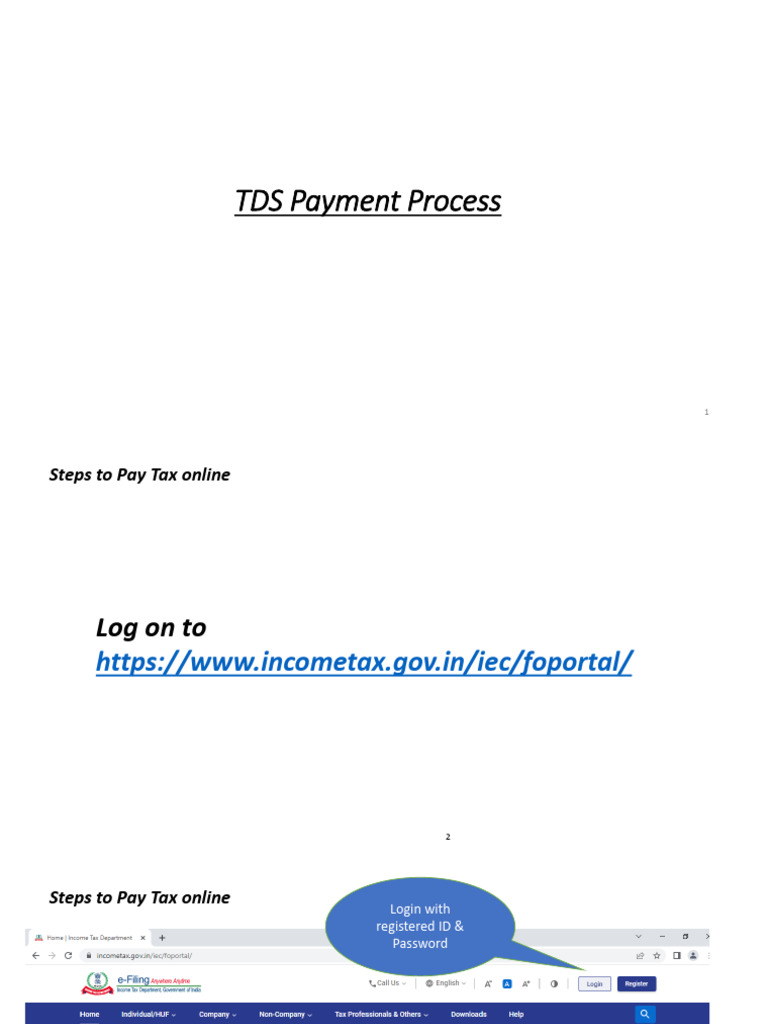TDS Process | PDF | Taxes | Payments