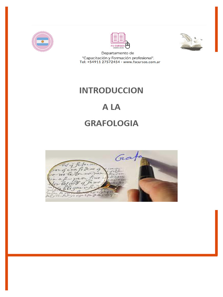 Introducción A La Grafologia | PDF | Grafología | Sicología