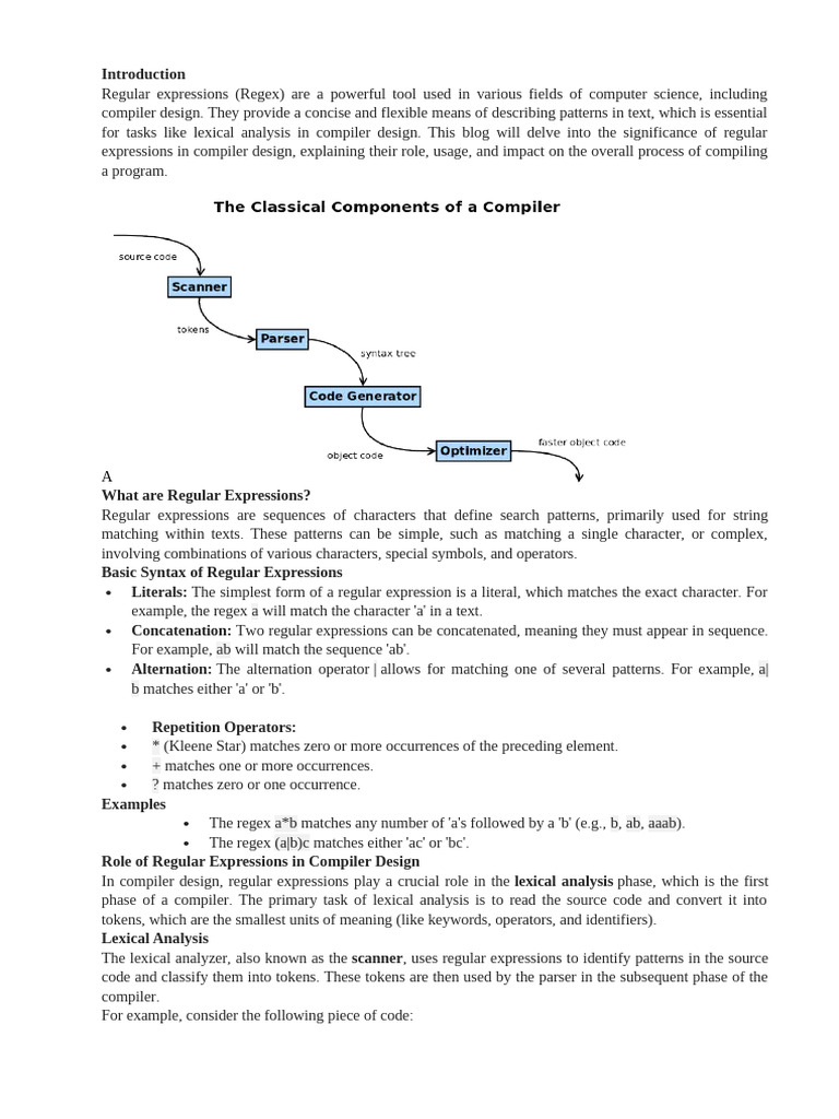 Cmp 335 Regular Expression Exercises Note | PDF | Regular Expression | Parsing