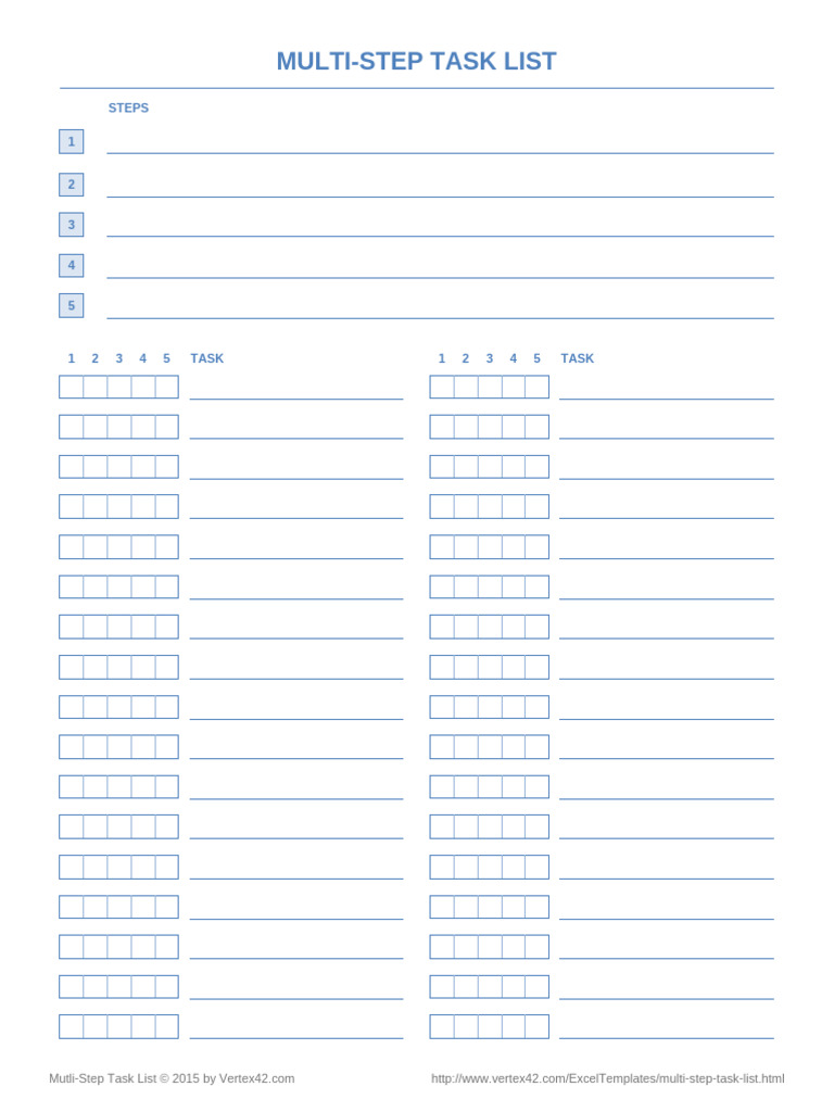 Task List Multi Step | PDF