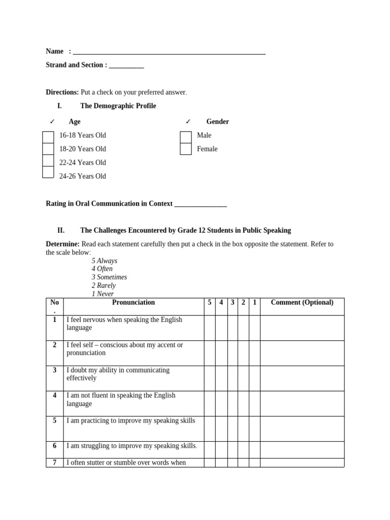 Revised Instrument - Bellen Et - Al. 52923 | PDF | Vocabulary | Speech