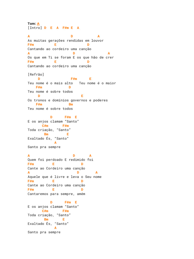 Santo pra sempre (Holy Forever) | PDF