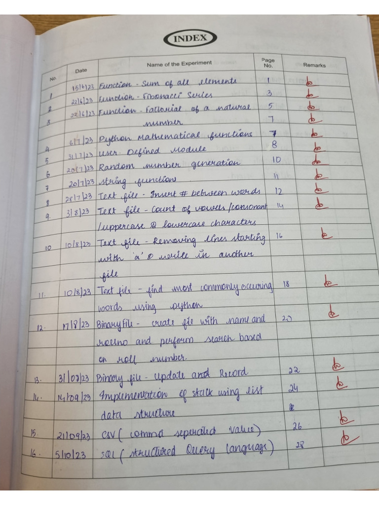 Computerscience Recordwork | PDF