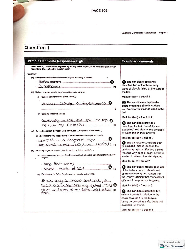 Lang Sample Answers | PDF