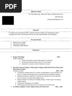 Sample CV - Fake Resume | PDF