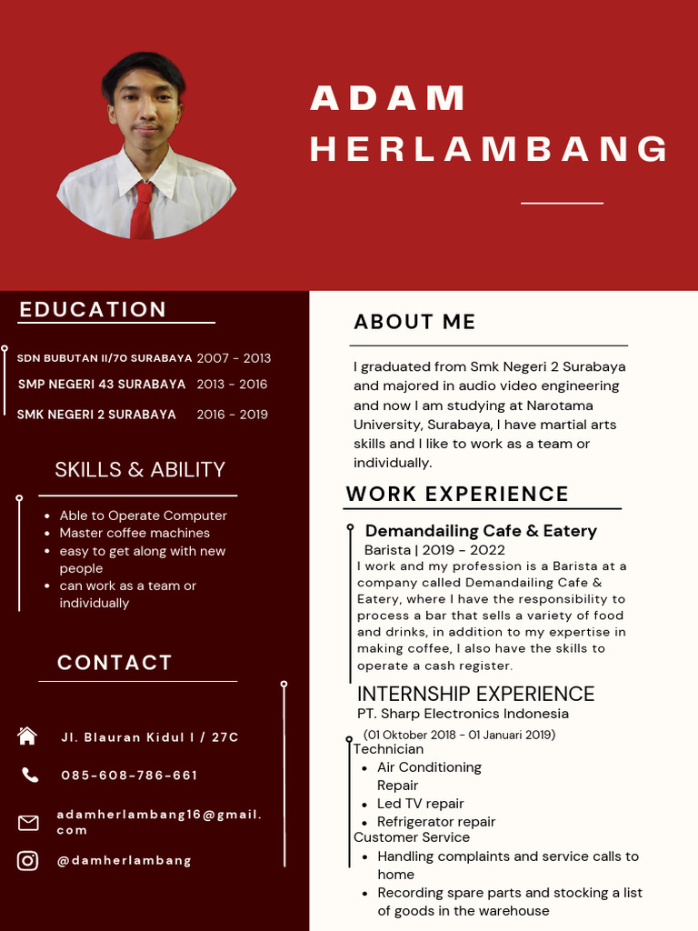 CV Adam - 2022 | PDF