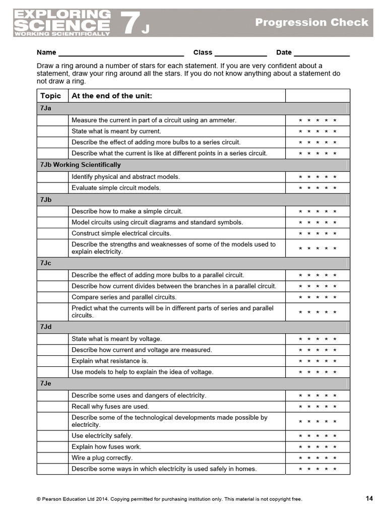 7j_progression_check | PDF | Series And Parallel Circuits | Electrical ...
