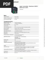 EcoStruxure Panel Server PAS600L Data Sheet | PDF | Computer Network ...