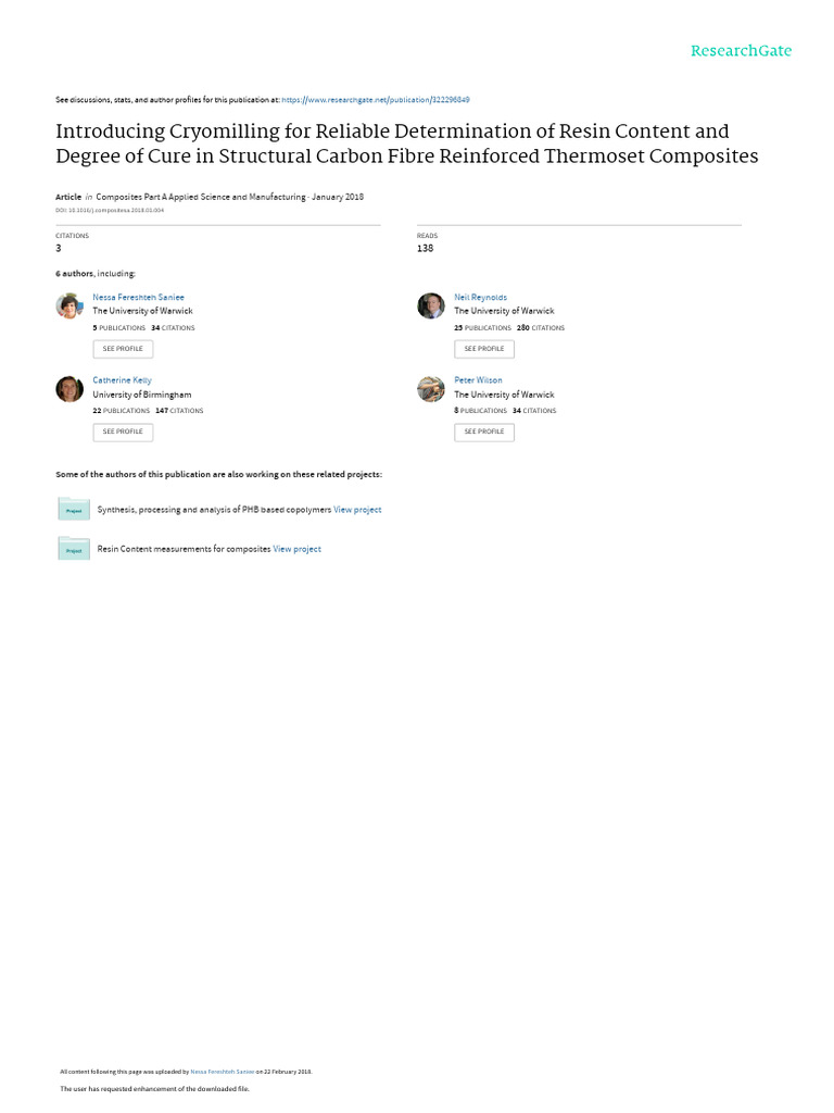 DOC and Resin content relation | PDF | Differential Scanning ...