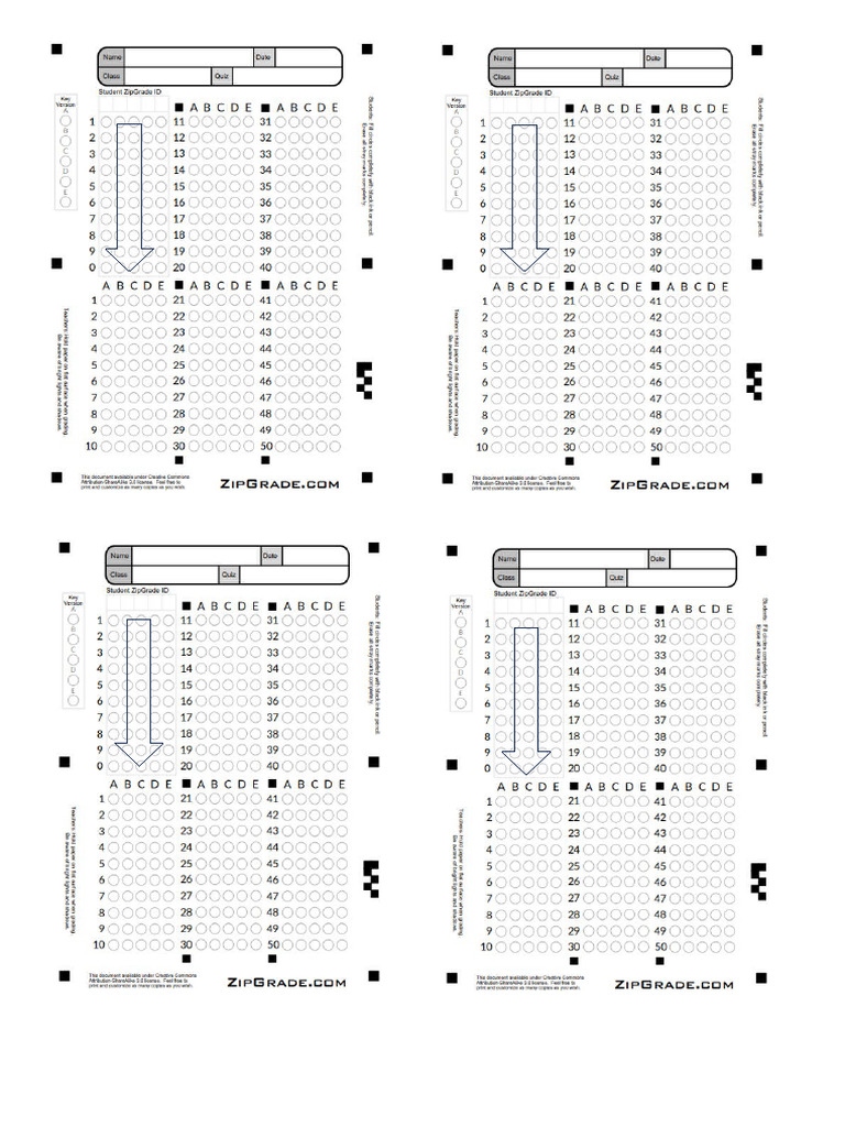 ZipGrade Filipino | PDF