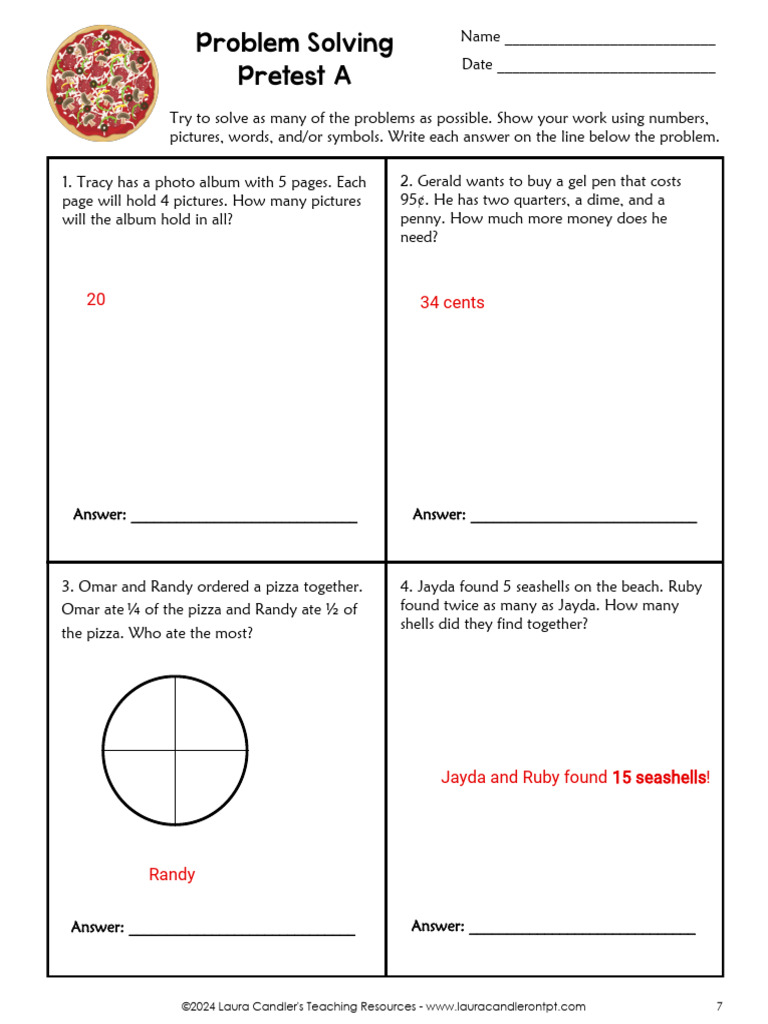Kami Export - Julian Koroma - Math Problem Solving Assessments | PDF