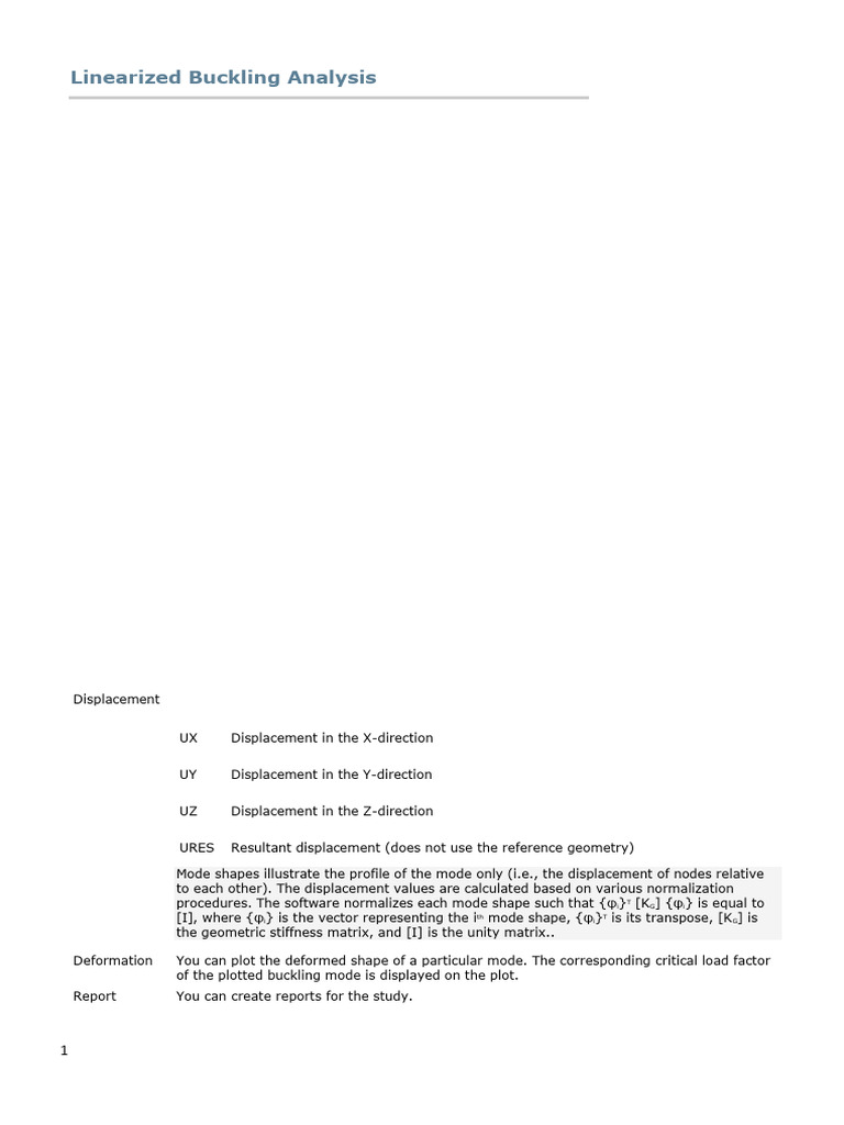 Linearized - Buckling - Analysis | PDF | Buckling | Solid Mechanics