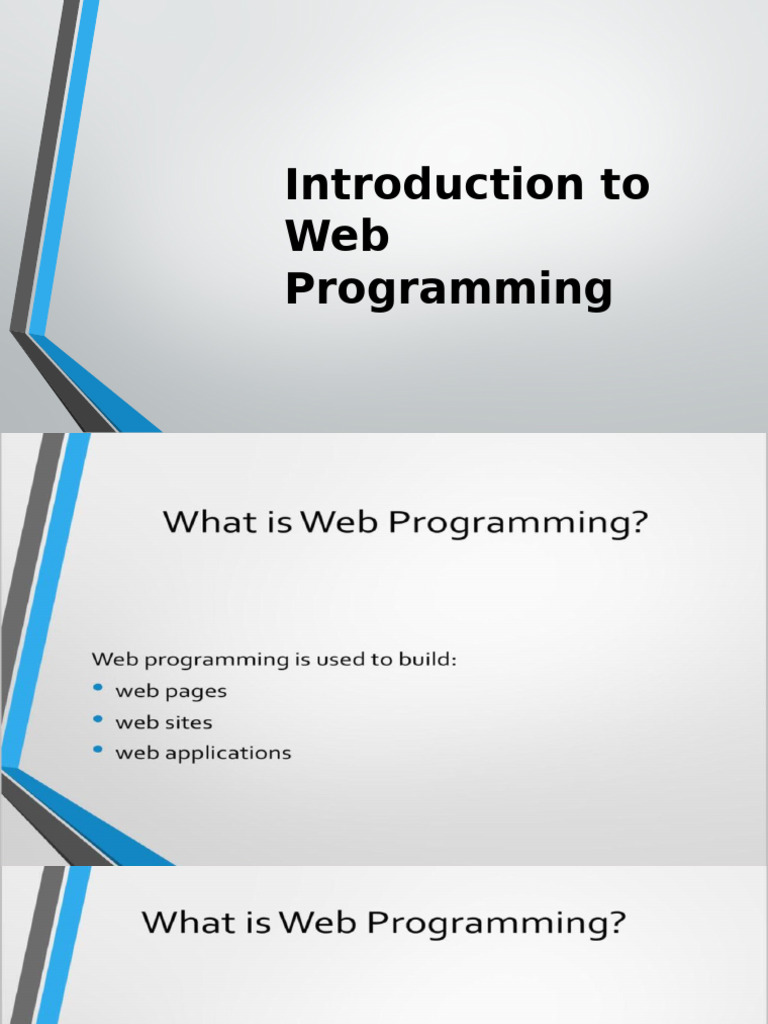 Web Programming Languages | PDF