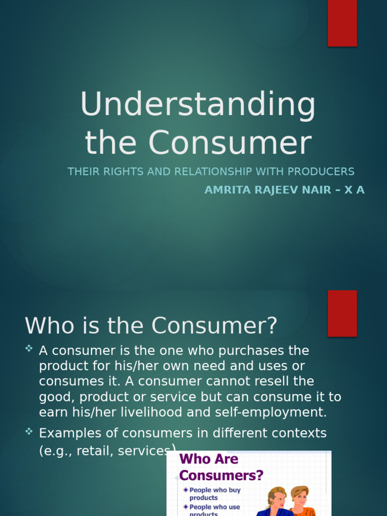 Understanding The Consumer | PDF | Demand | Market (Economics)