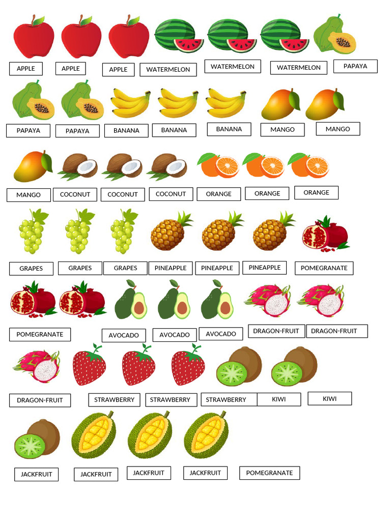 Fruit Worksheet | PDF