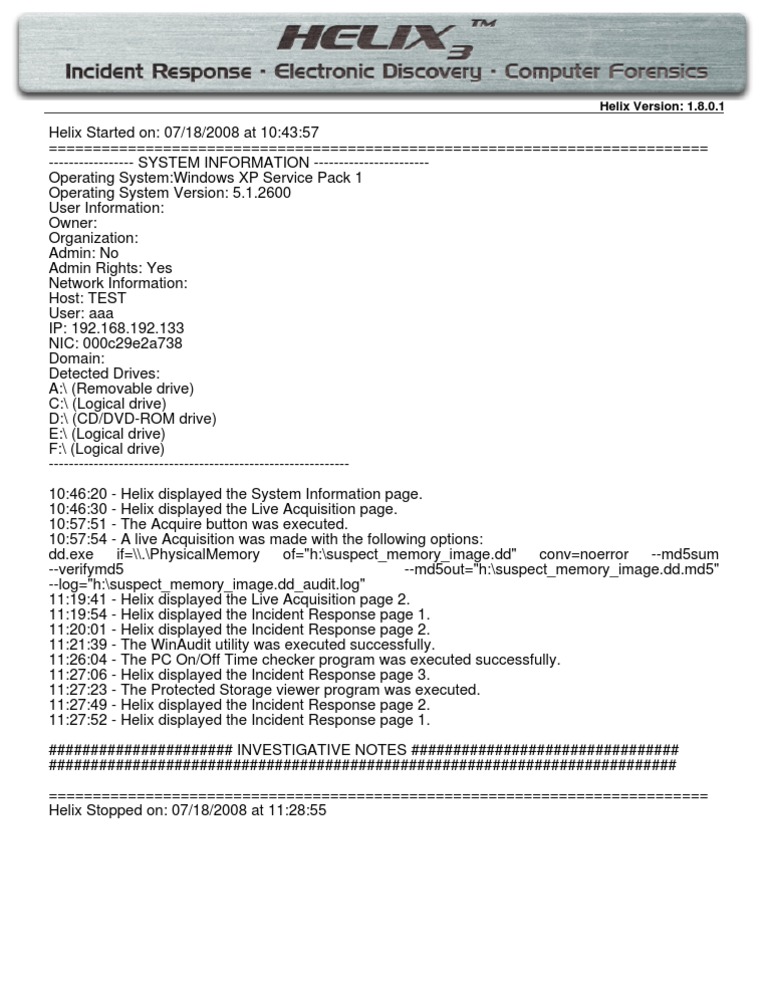 Helix Activity Log | PDF | Games & Activities | Computers