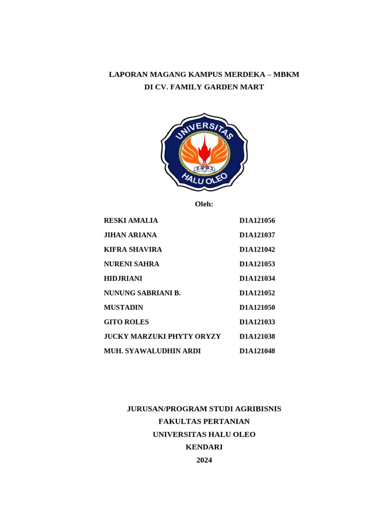 Laporan Magang Kampus Merdeka CV Family Garden | PDF