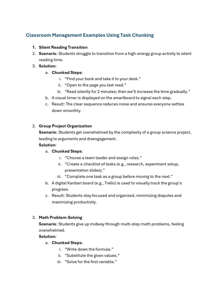 Examples of Chunking | PDF