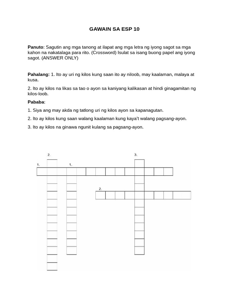 Gawain Sa Esp 10 | PDF