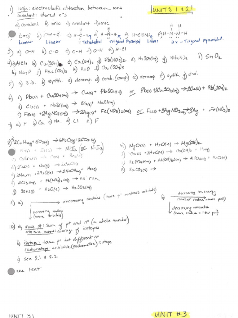 Exam Review-Solutions | PDF