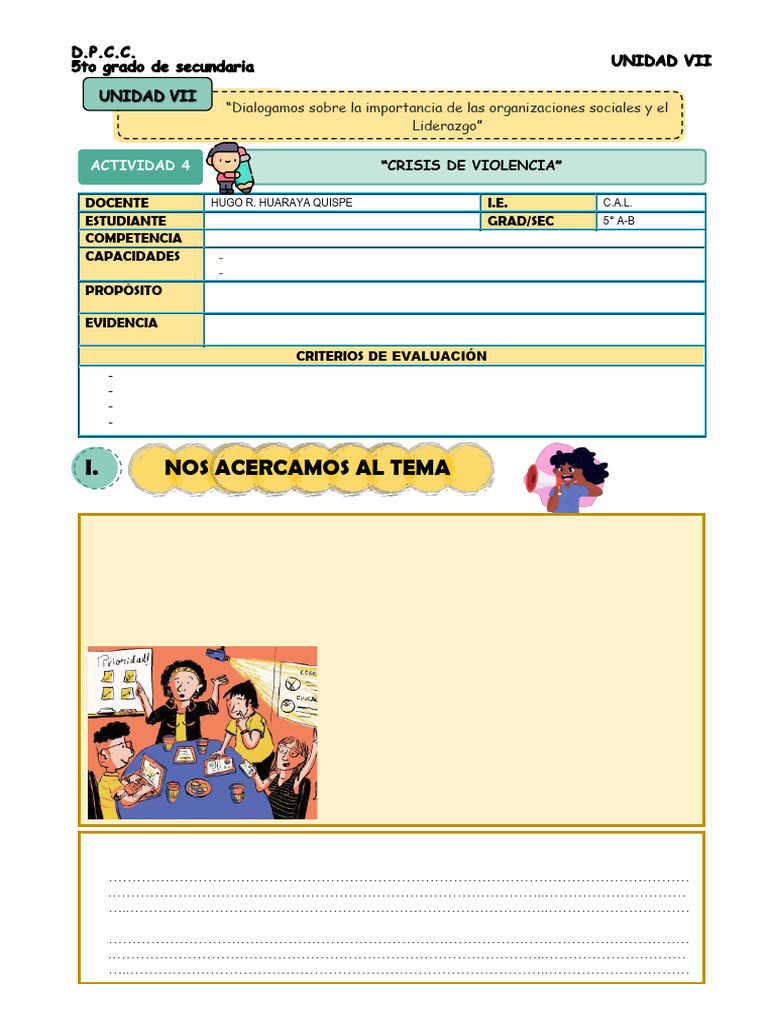 5° DPCC -ACTV.04-UNI.7 2024CAL | PDF