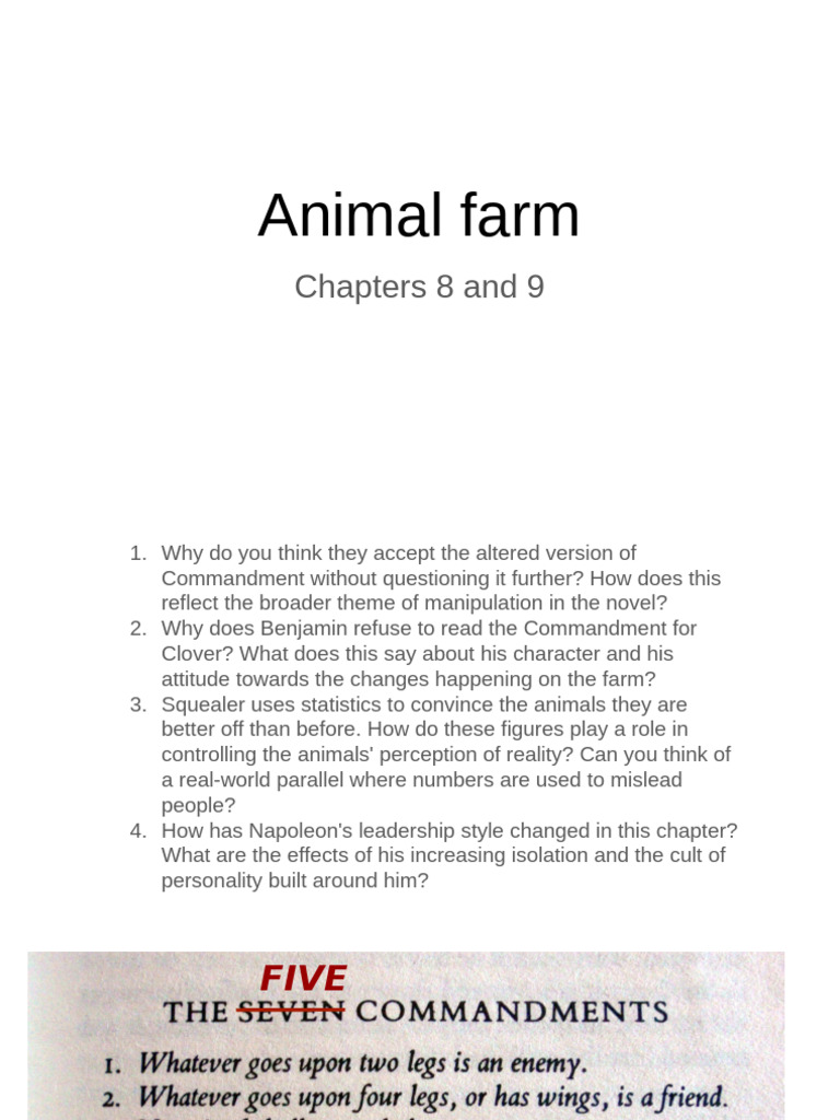 Animal Farm Chapters 8-9 | PDF | Witness | Trials