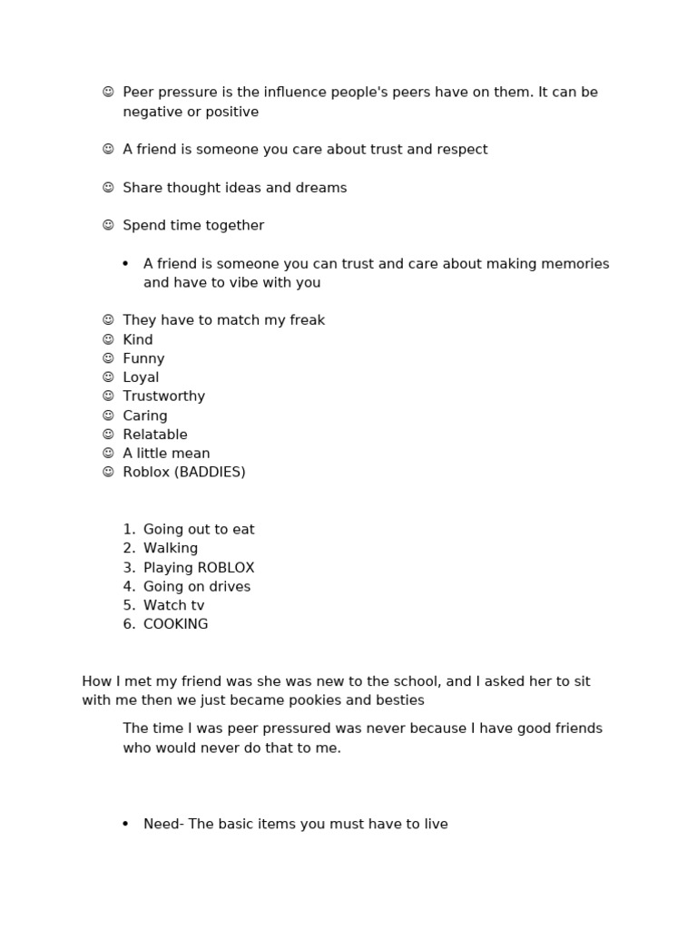 Friendship Notes | PDF