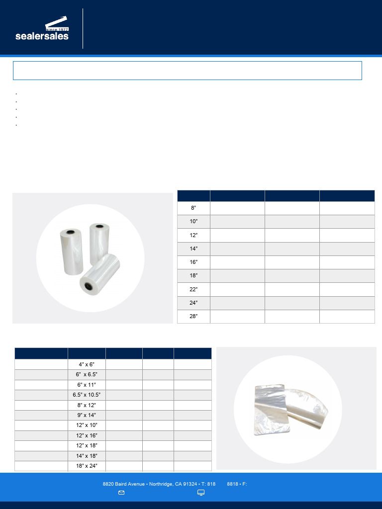 PVC Shrink Film Specifications and Uses | PDF