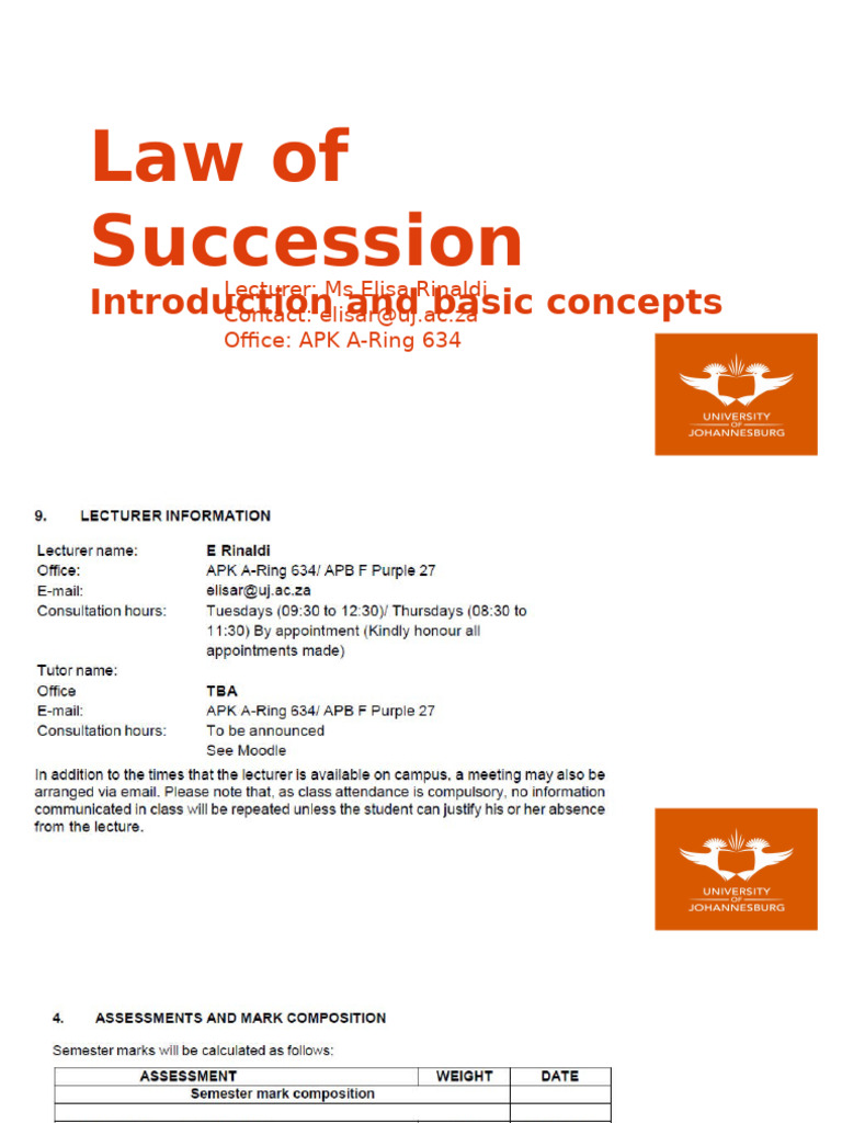 Law of Succession 1 | PDF | Will And Testament | Intestacy