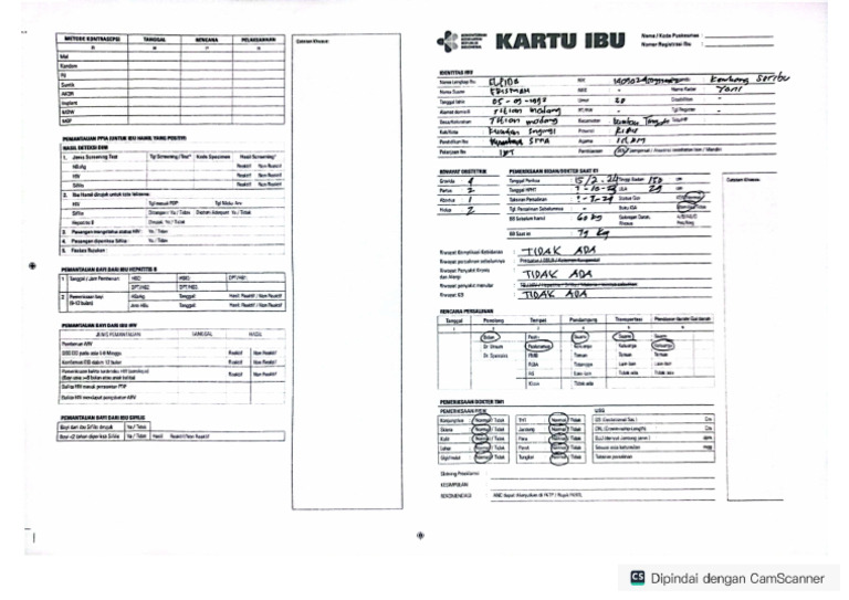 kartu ibu bln 2 | PDF