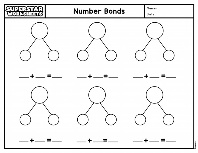 Number Bonds 6 Blank | PDF