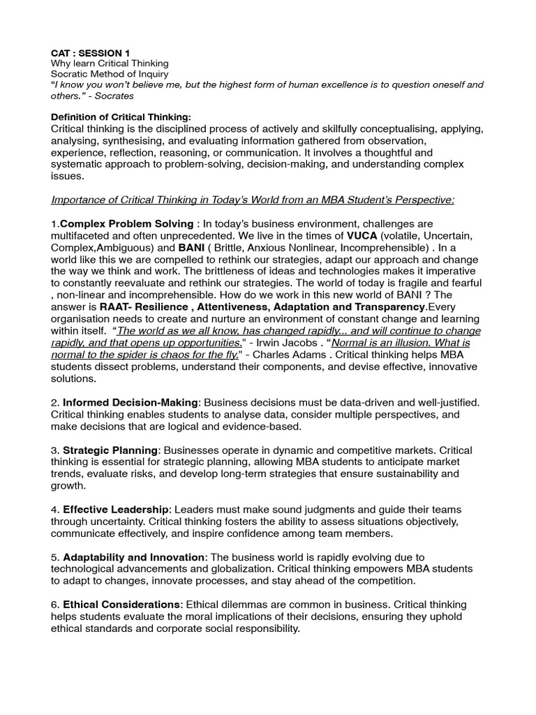 Socratic Method | PDF | Critical Thinking | Marketing