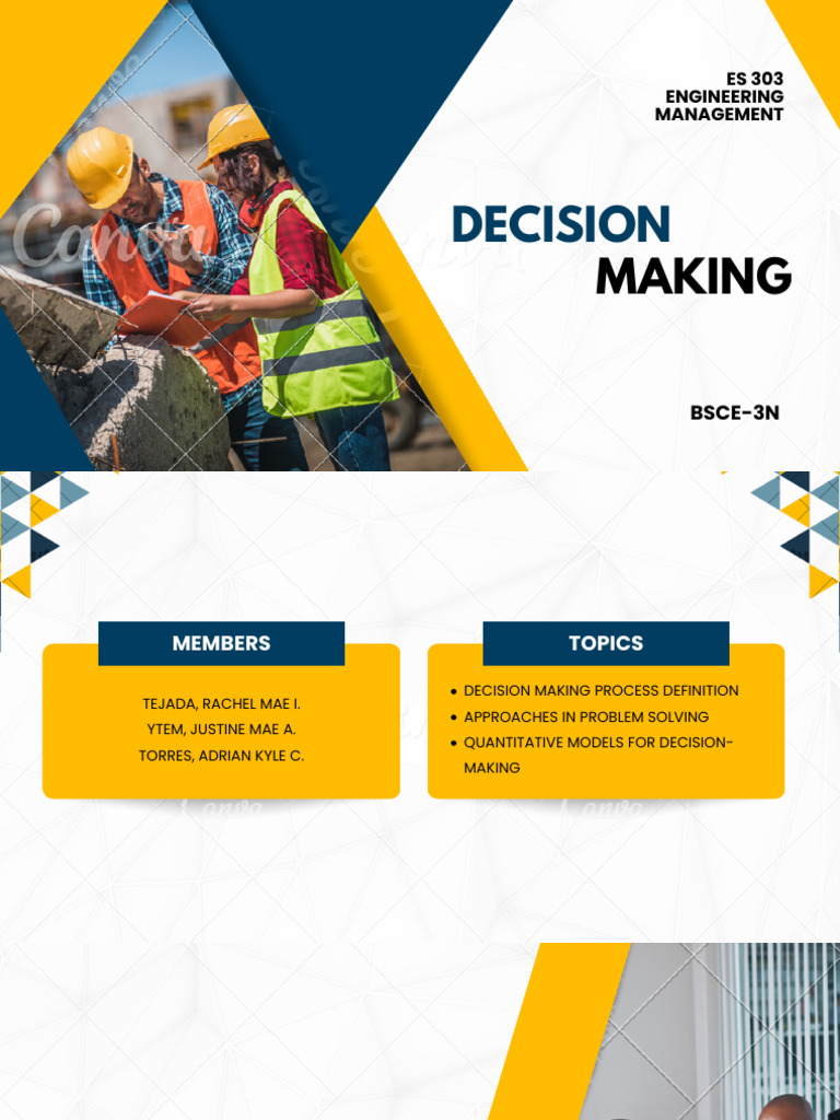 Decision Making Presentation | PDF | Regression Analysis | Decision Making