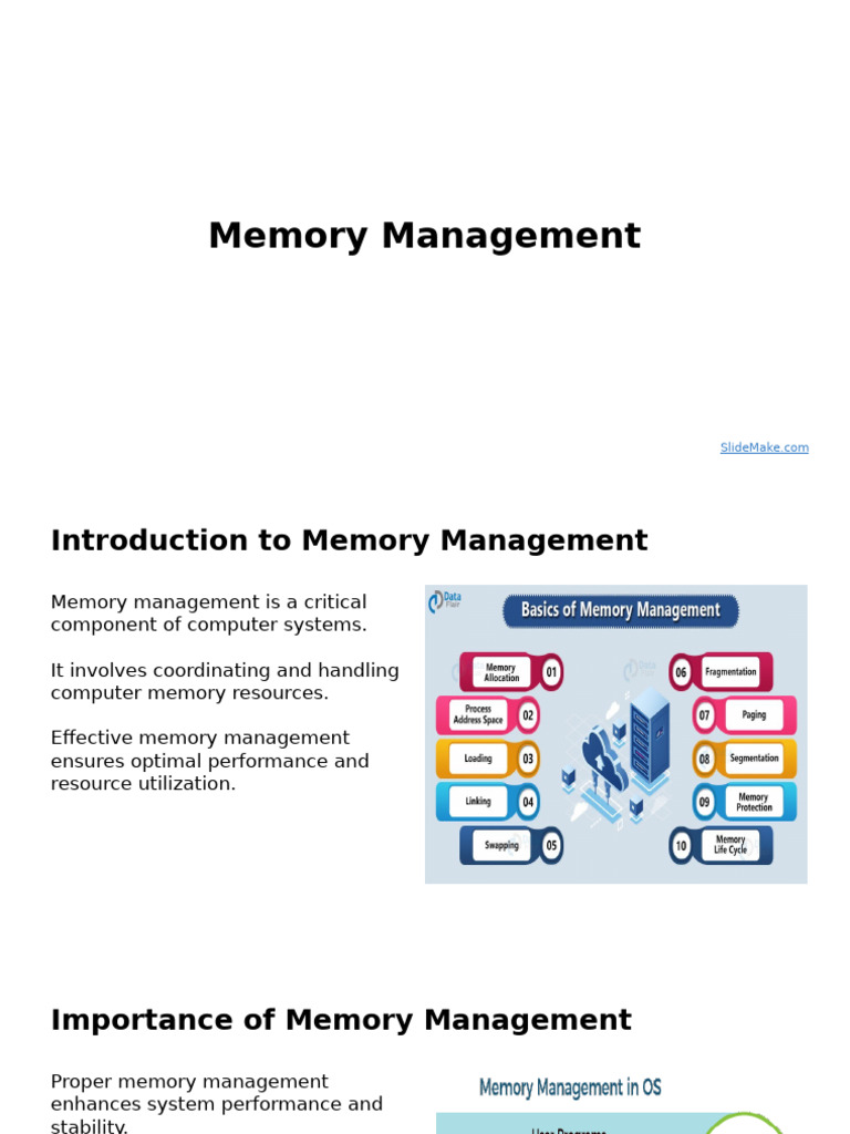 Memory Management | PDF | Computer Data Storage | Computer Hardware