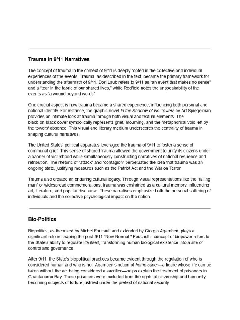 New Normal (1) | PDF | Psychological Trauma | Narrative